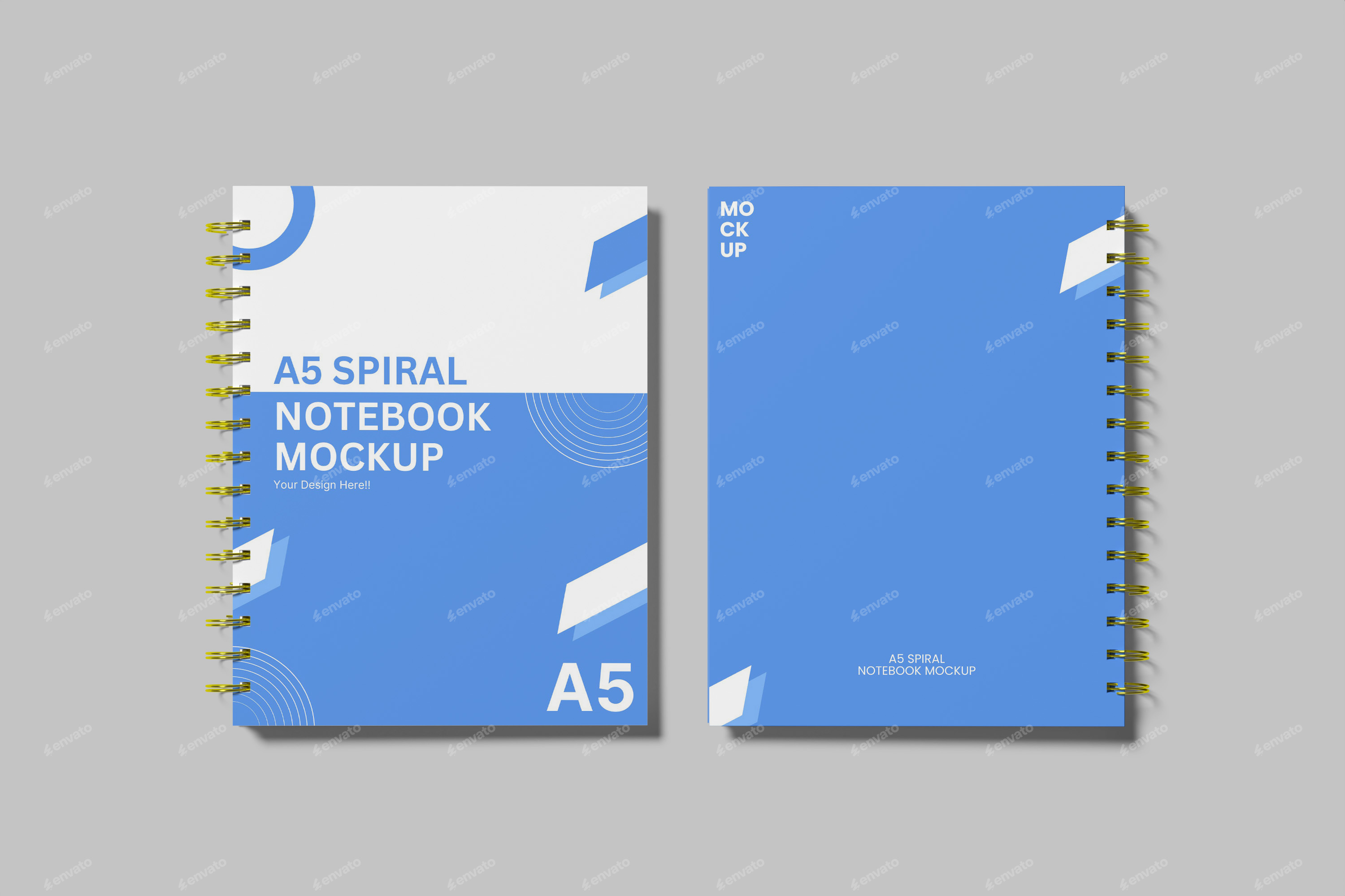 A5 Spiral Notebook Mockup, Graphics | GraphicRiver